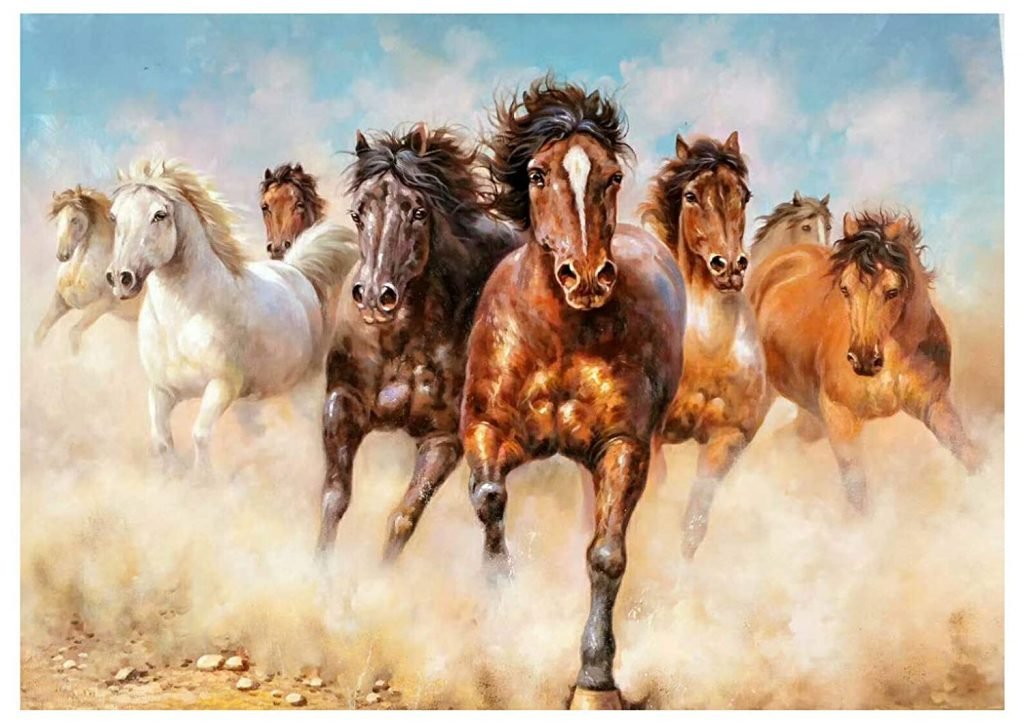 8 Horses Painting Meaning and Benefits